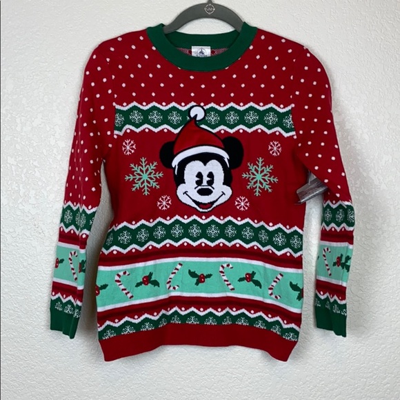 Disney | Shirts & Tops | Disney Mickey Mouse Christmas Sweater Holiday ...